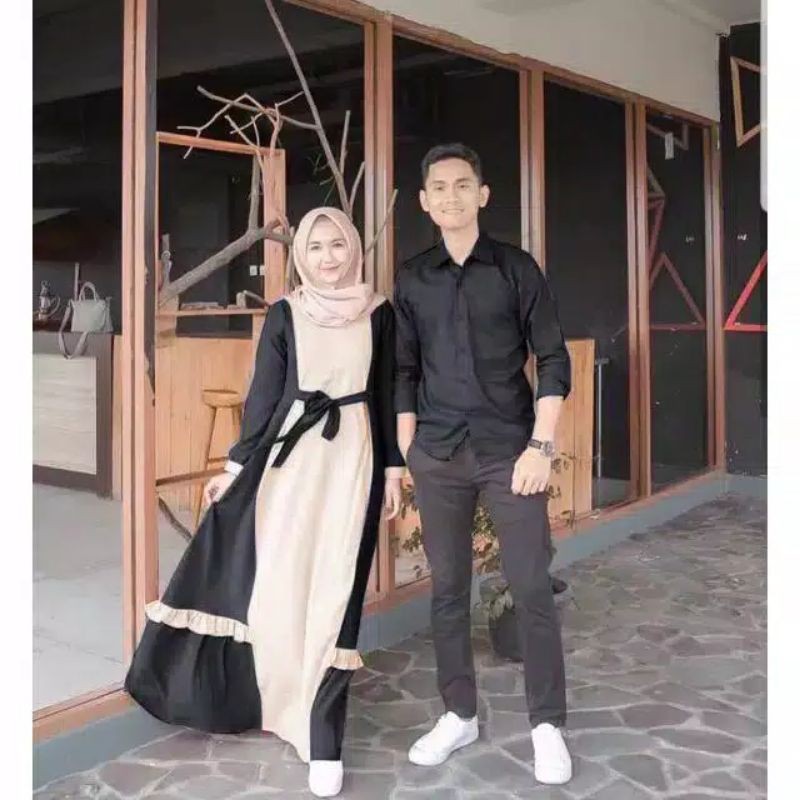Jual CAHAYA COUPLE SATU SET/COUPLE CAHAYA/GAMIS SARIMBIT/GAMIS COUPLE ...