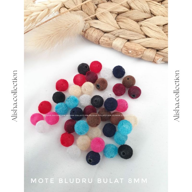 Jual Mote Bludru Bulat 8 mm | Shopee Indonesia