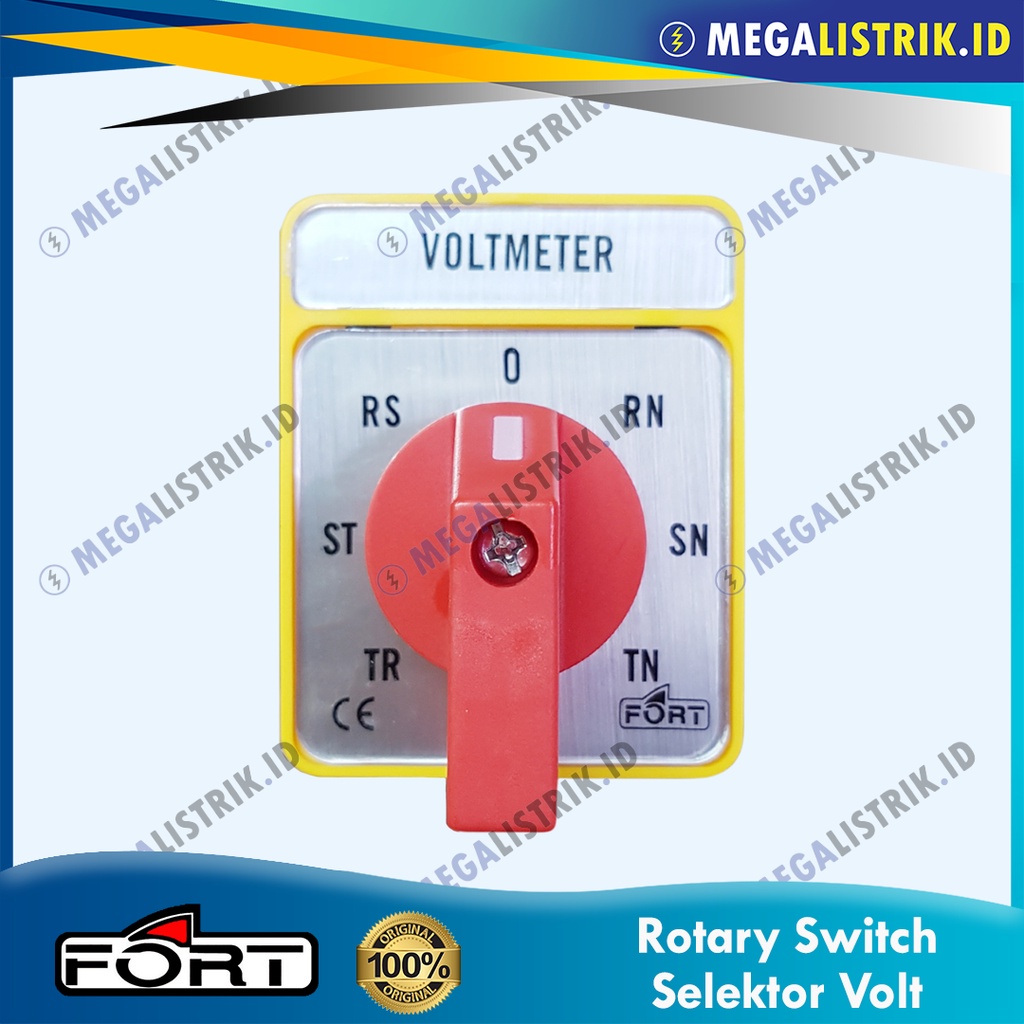 Jual FORT SELEKTOR VOLT 3P 20A / VOLT SELECTOR ROTARY SWITCH SFT20-7 ...