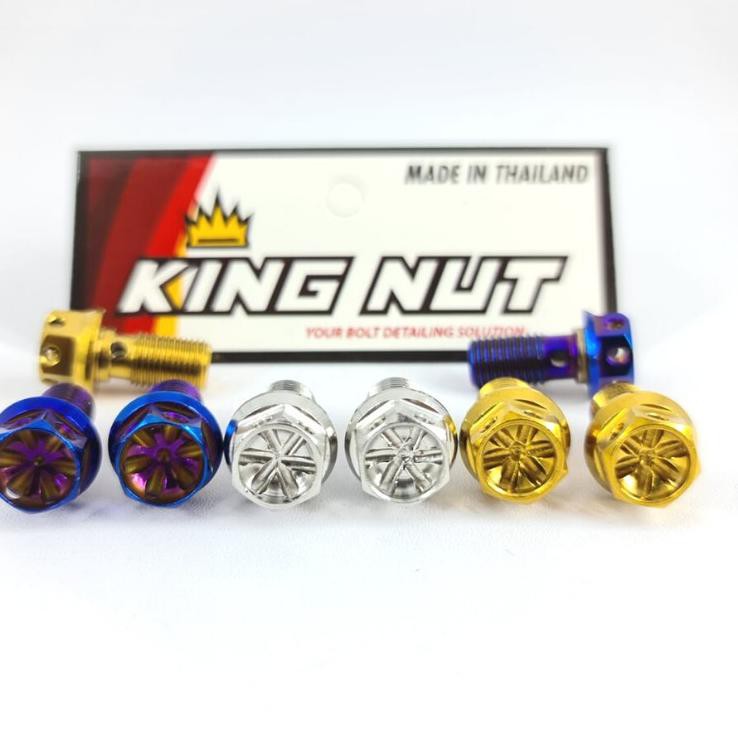 Jual READY BOSKYU Baut Kaliper Selang Rem Master Rem Gold Kasar Halus Probolt Stainless Steel ...