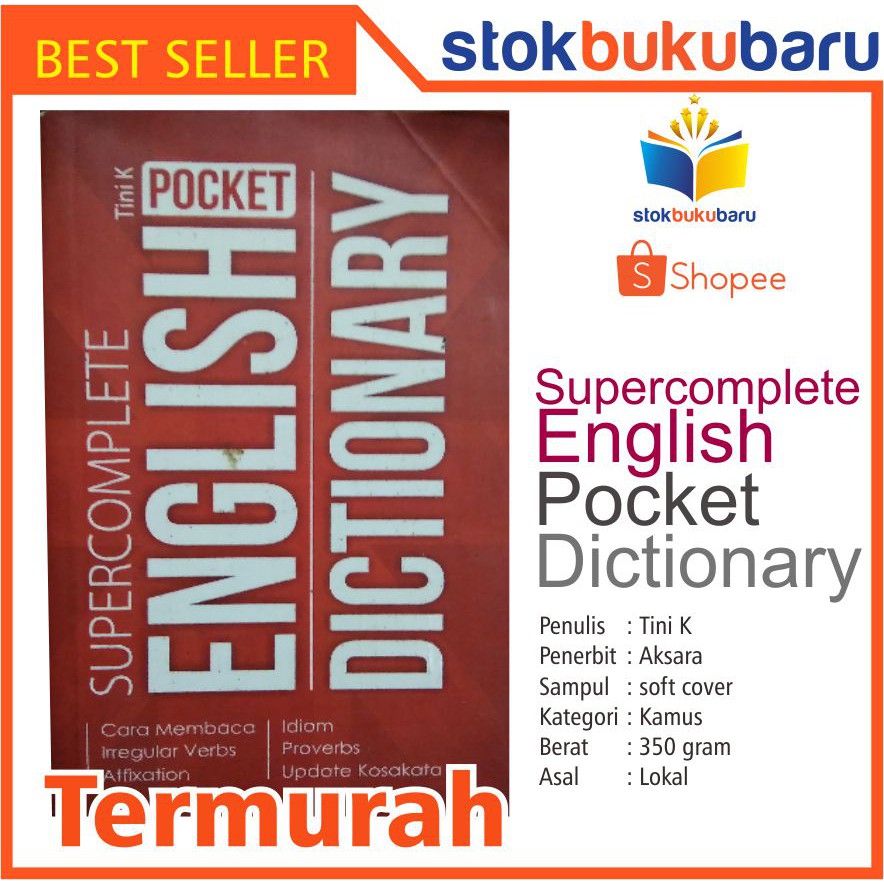 Jual BUKU Supercomplete English Pocket Dictionary | Shopee Indonesia