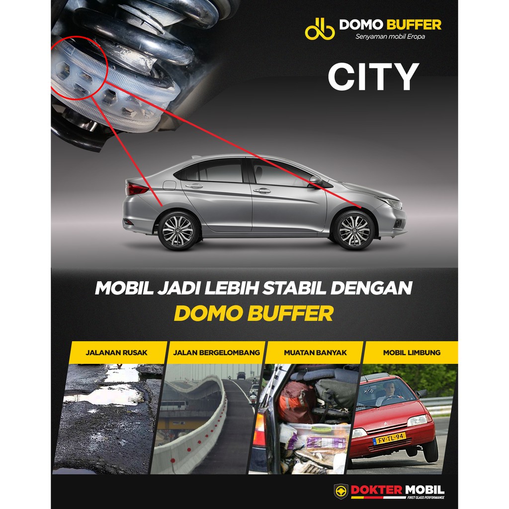 Jual DOMO BUFFER TOYOTA HONDA CITY Damper Mobil HONDA CITY SPRING ...