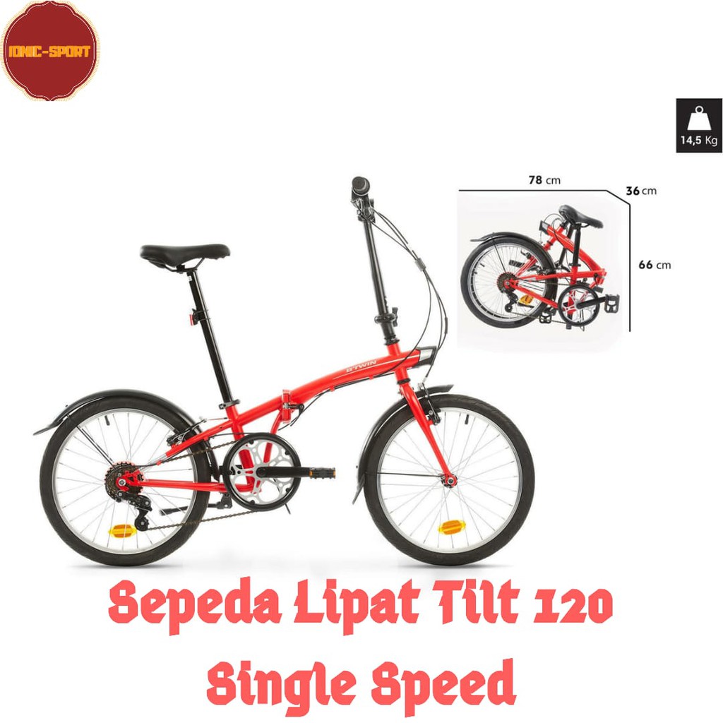 Jual Sepeda lipat Btwin Dewasa Original Tilt 120 20 Inci 6 Speed ...