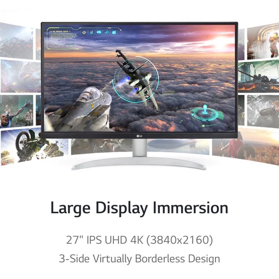 Jual LG 27UP600-W 27" UHD 4K IPS HDR400 FreeSync Monitor | Shopee Indonesia