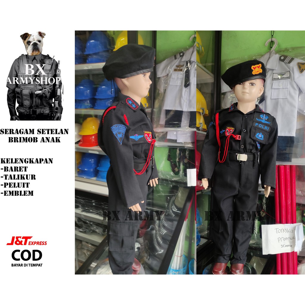 Jual SERAGAM PDL BRIMOB ANAK BAJU POLISI BRIMOB KOSTUM KARNAVAL ANAK ...