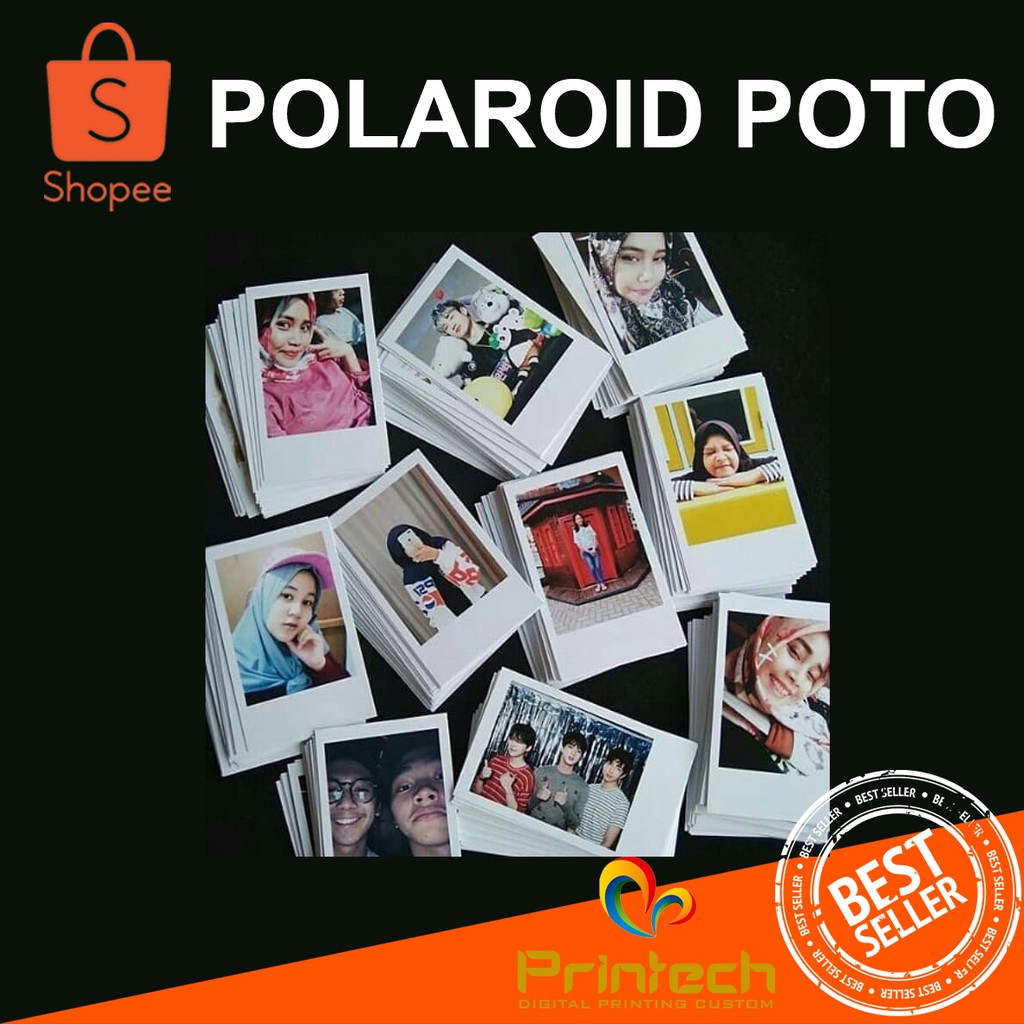Jual CETAK POTO POLAROID LAMINASI GLOSSY/DOFF | Shopee Indonesia