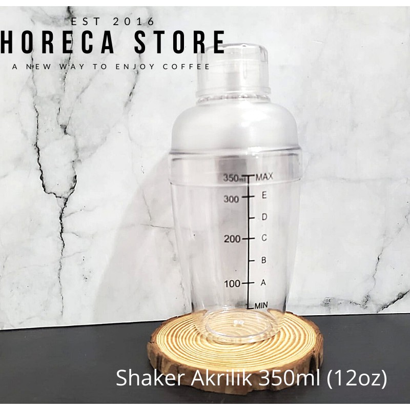 Jual Shaker Akrilik 350ml With Measure. Cocktail Shaker plastik Akrilik ...