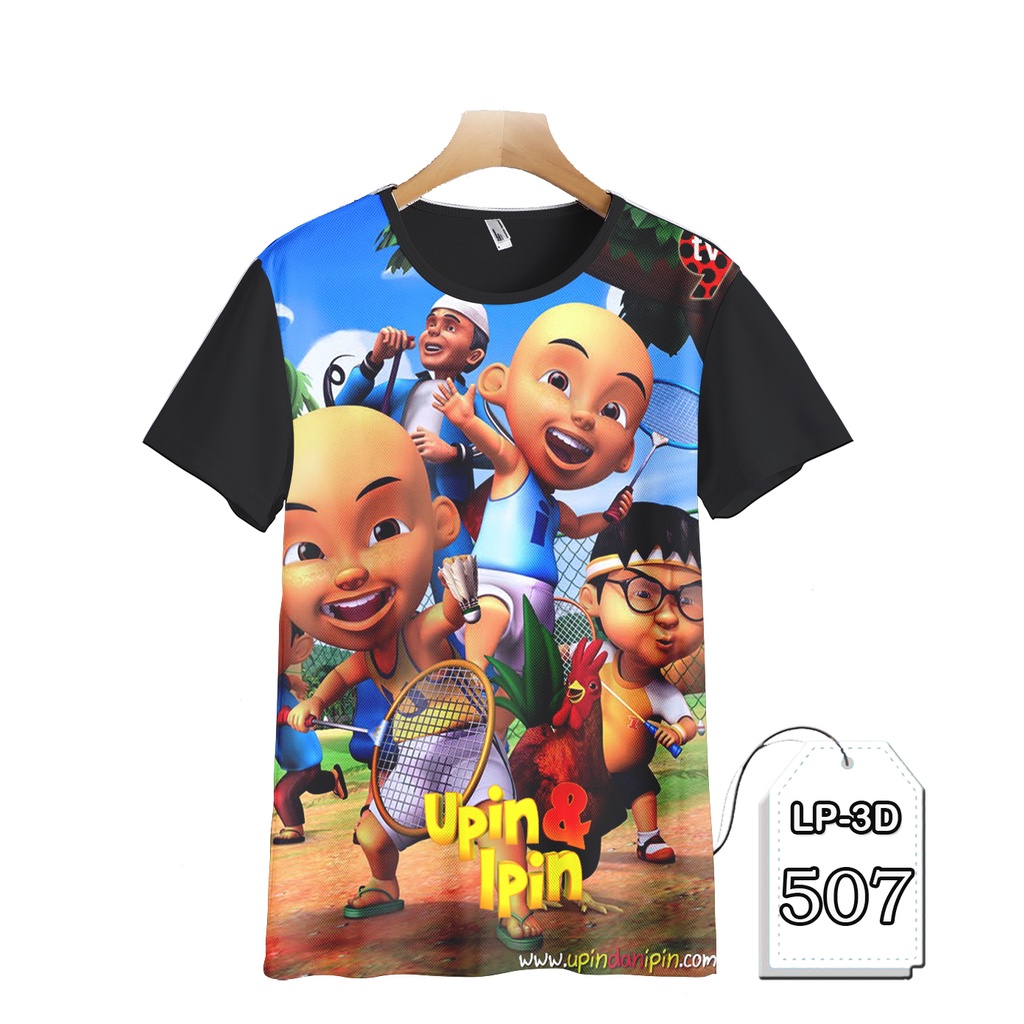 Jual Baju Upin Ipin Printing 3D Baju Anak Kartun TV Series Animasi # ...