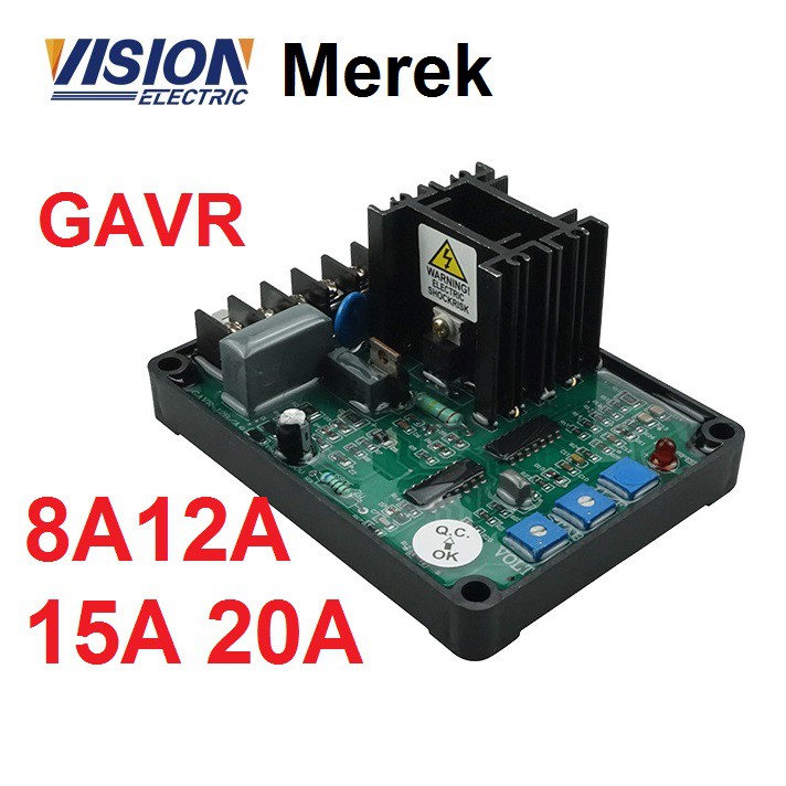 Jual GAVR AVR Universal Genset CF Voltage Stabilizer 8A 12A 15A 20A Generator Penstabil Tegangan ...