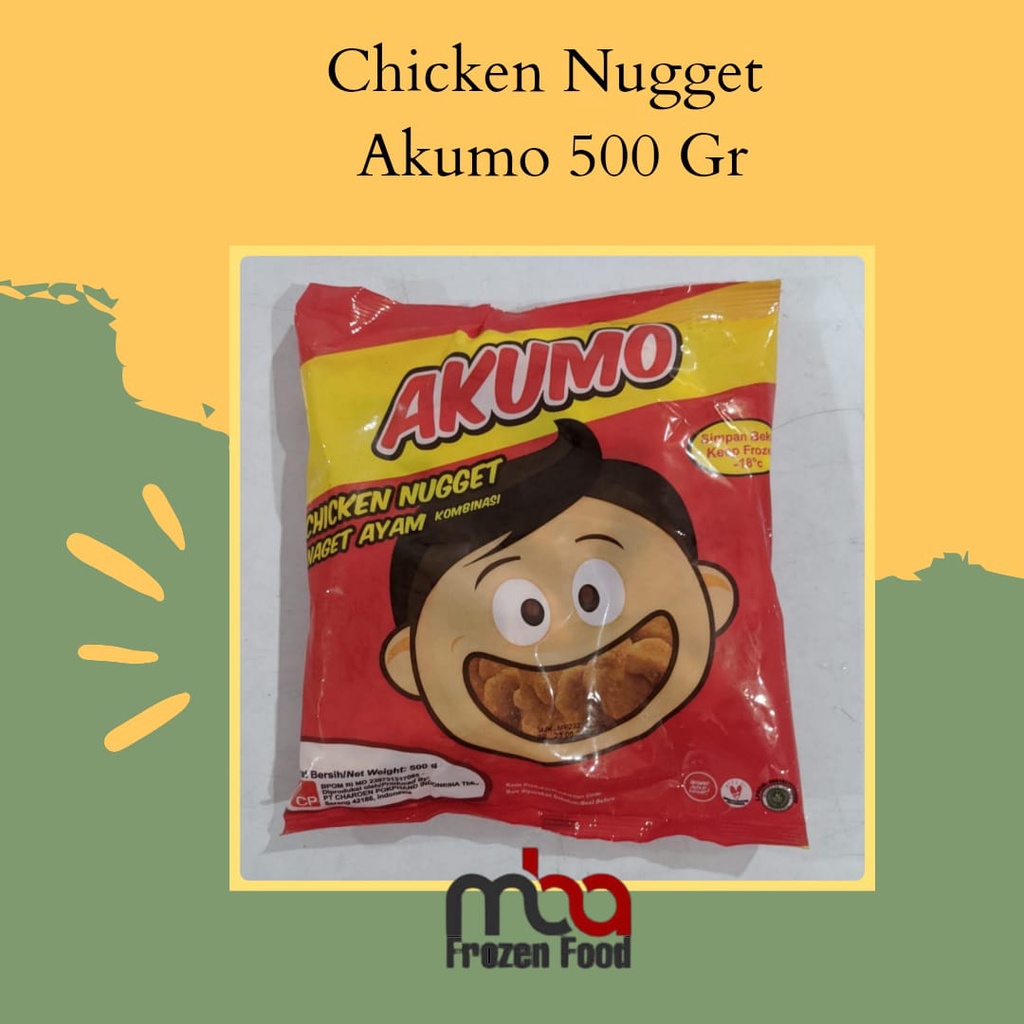 Jual Akumo Chicken Nugget 500 gr /Nugget /AyamTepung /Frozenfood ...