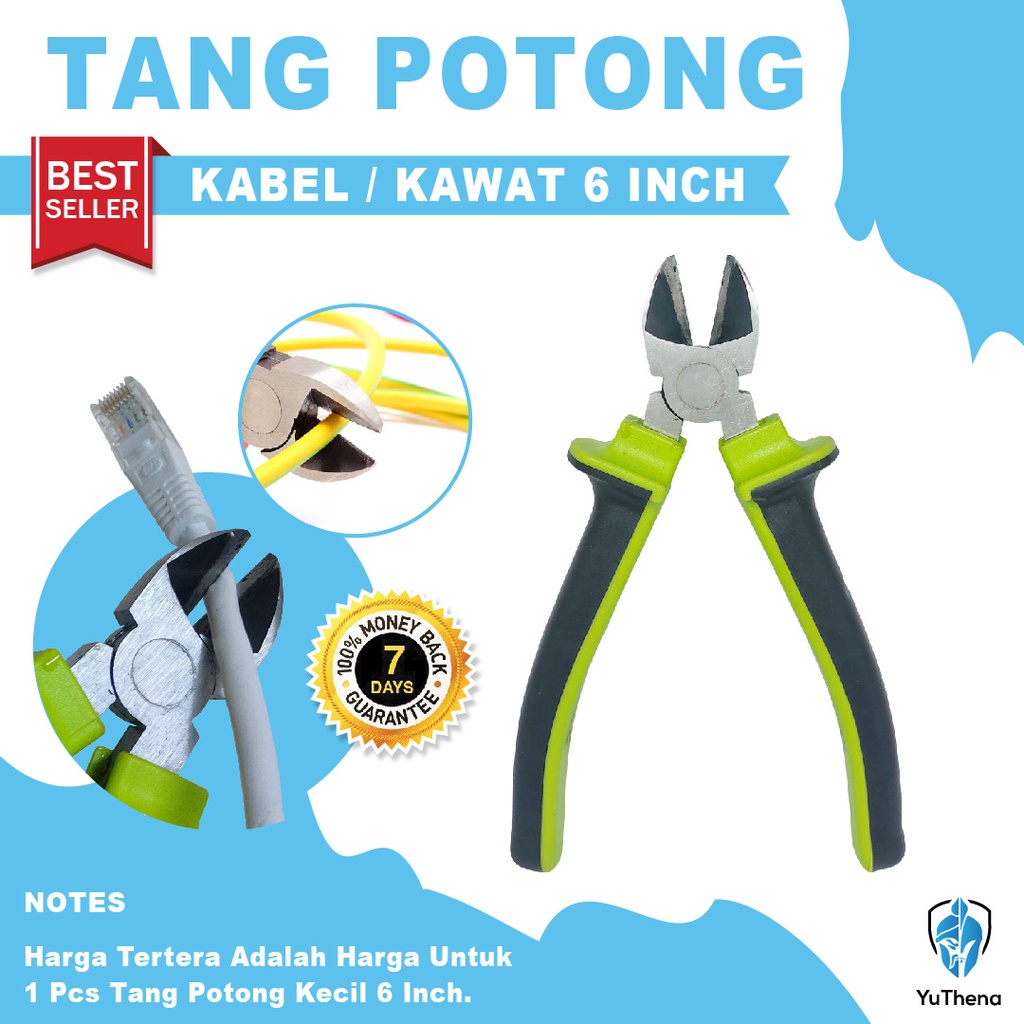 Jual Tang Potong Kabel Tang Potong Kawat 6 Inch Nankai Tang Kupas Kabel ...