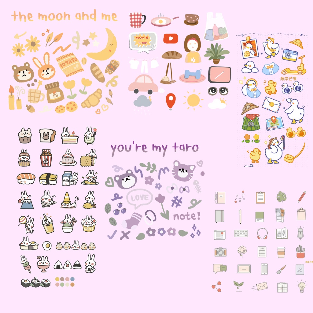 Jual Sticker Digital Cute Aesthetic Colorful --- Coast Mango Sticker ...