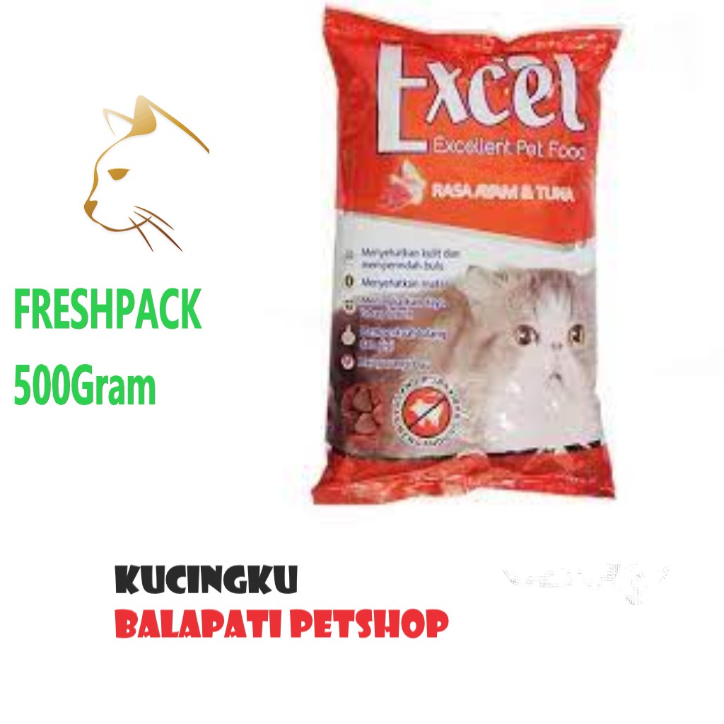 Jual Excel chicken tuna Cat Food 500 gr - Makanan Kucing All Stages No ...