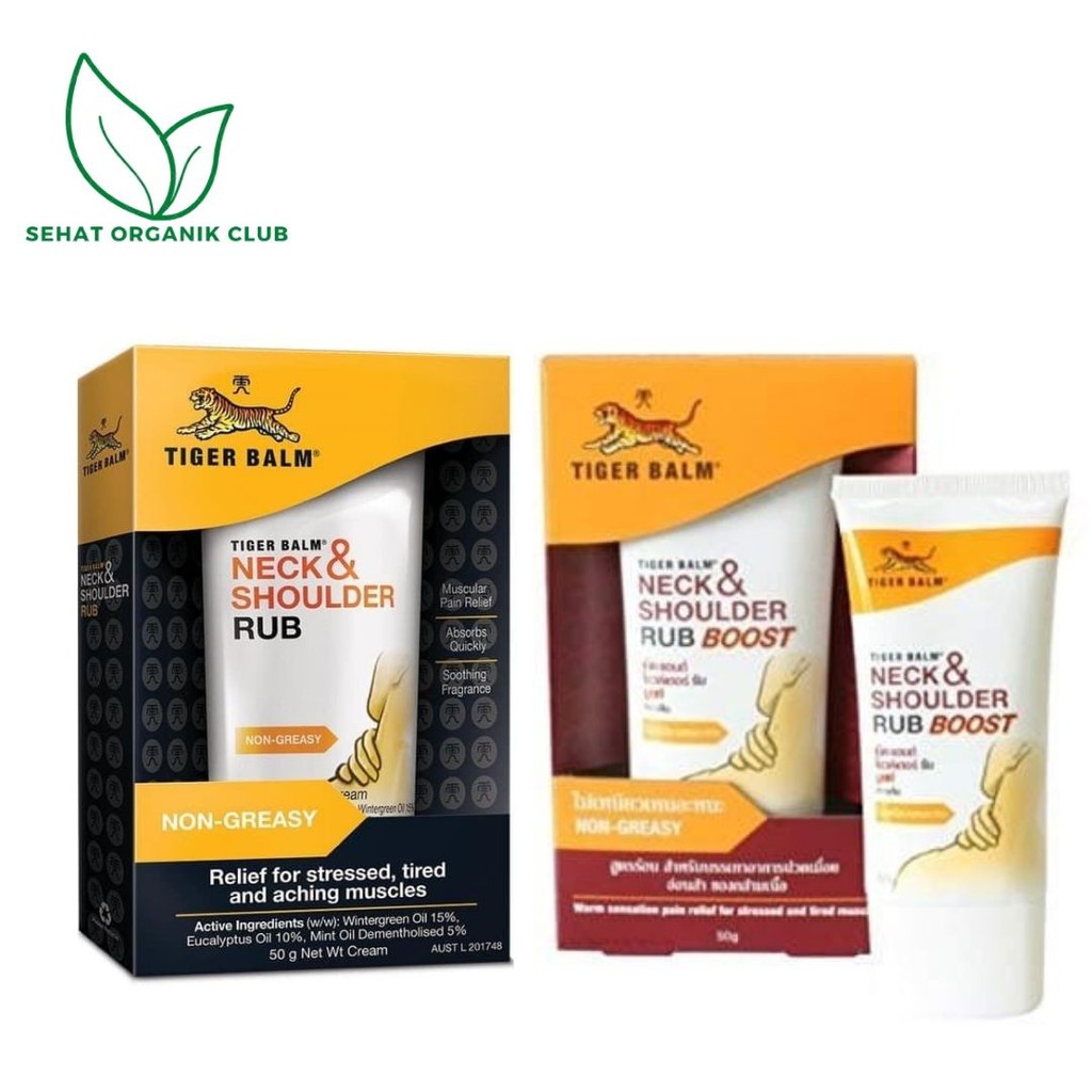 Jual TIGER BALM NECK & SHOULDER RUB BOOST 50 GR | Shopee Indonesia
