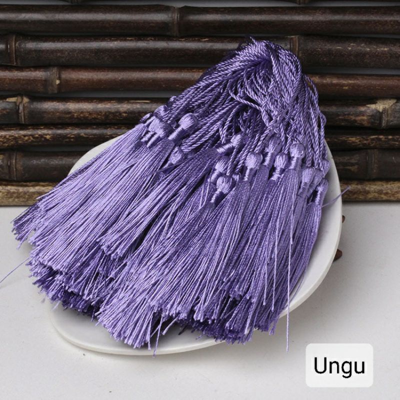 Jual Tassel Rumbai Kerajinan Tangan Warna Warni/ Gantungan hiasan tali ...