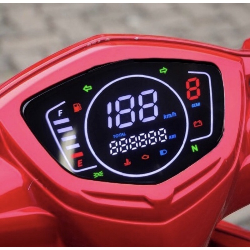 Jual spedometer led mx old mx lama jupiter mx lama full led | Shopee ...