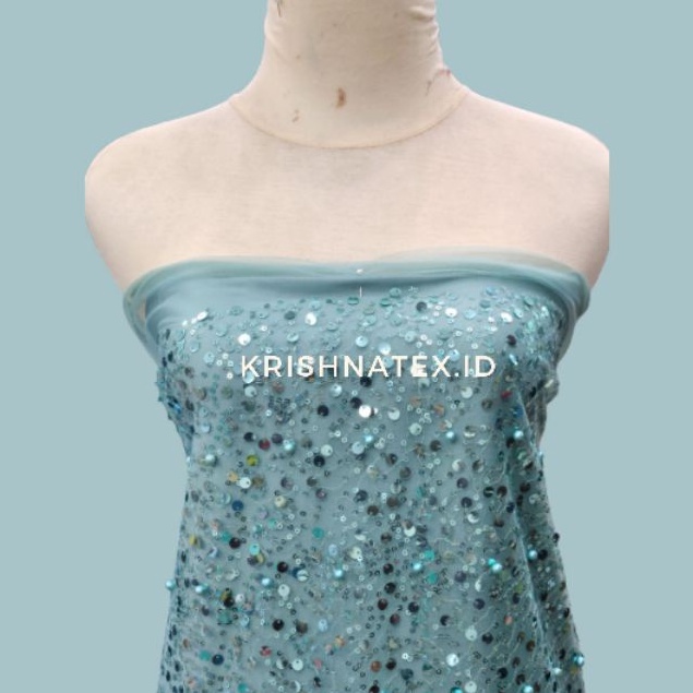Jual Kain Bahan Brokat Tulle Tille Tile Tule Full Payet Promo Tulle ...