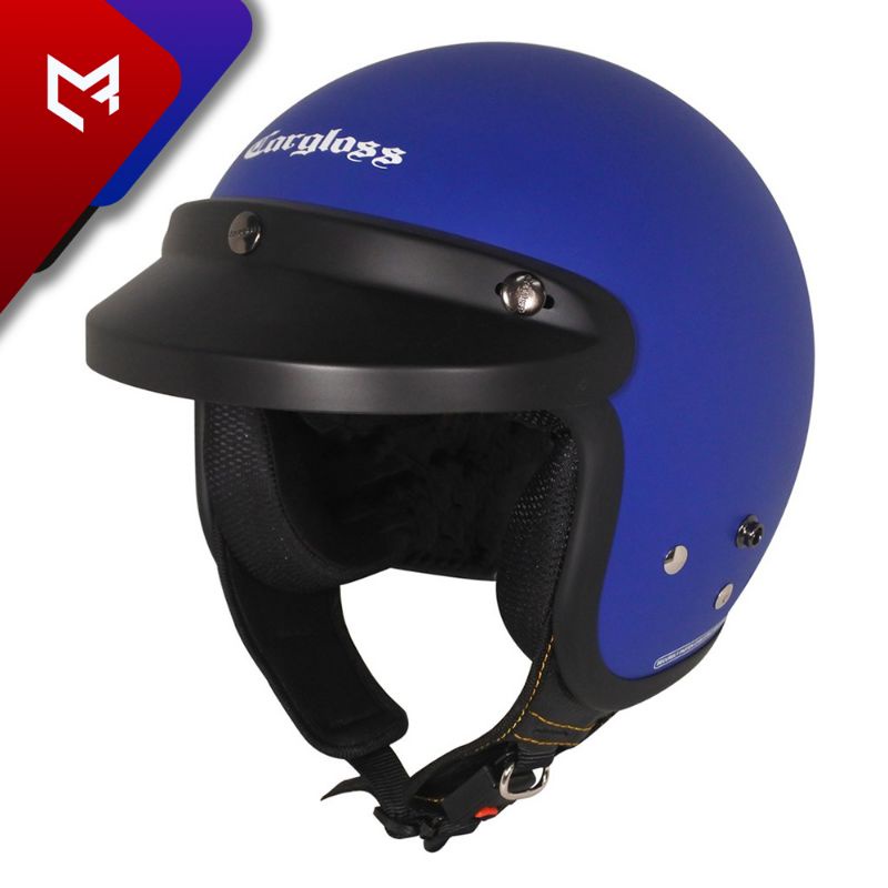 Jual Helm Cargloss CFM Ghotic Army I Police Blue Doft Cargloss Helmet ...