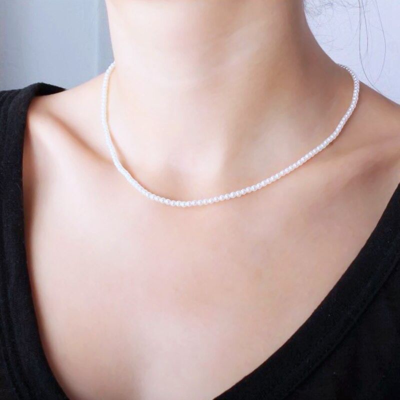 Jual Kalung Mutiara -Kalung Pria Dan Wanita -Ukuran 6mm | Shopee Indonesia
