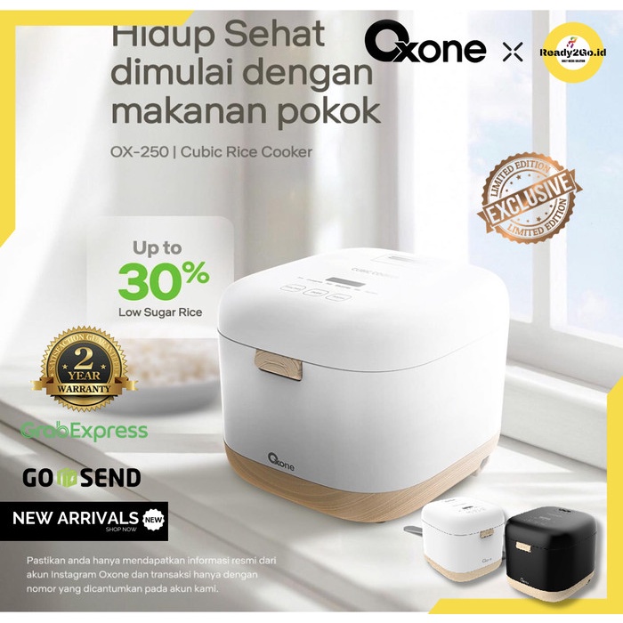 Jual OXONE OX-250 Rice Cooker Low Sugar 5in1 0.8L | OX250 Penanak Nasi Elegan | Shopee Indonesia