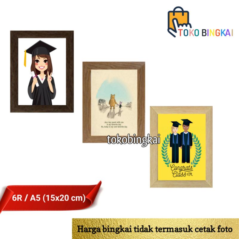 Jual Bingkai Foto A5 Bingkai Foto 6R Frame A5 Pigura A5 6R (15x20 cm ...