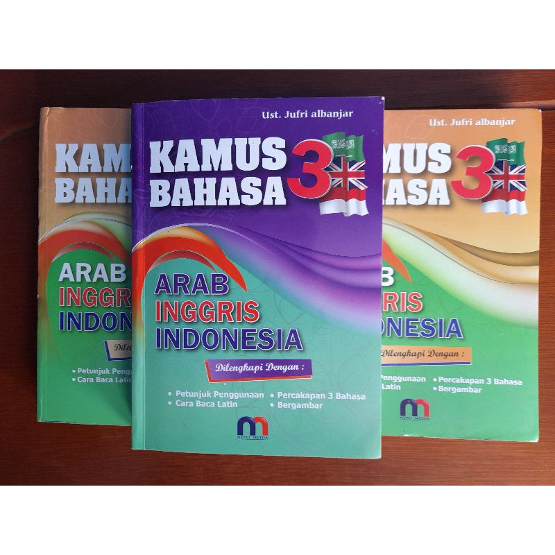 Jual Kamus KAMUS 3 BAHASA ARAB INGGRIS INDONESIA SEDANG (P 21 X 14,5 CM ...