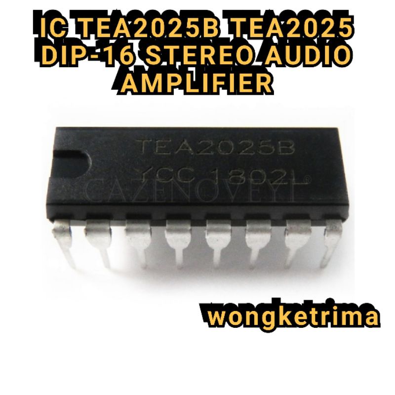 Jual IC TEA2025B TEA2025 DIP-16 STEREO AUDIO AMPLIFIER | Shopee Indonesia
