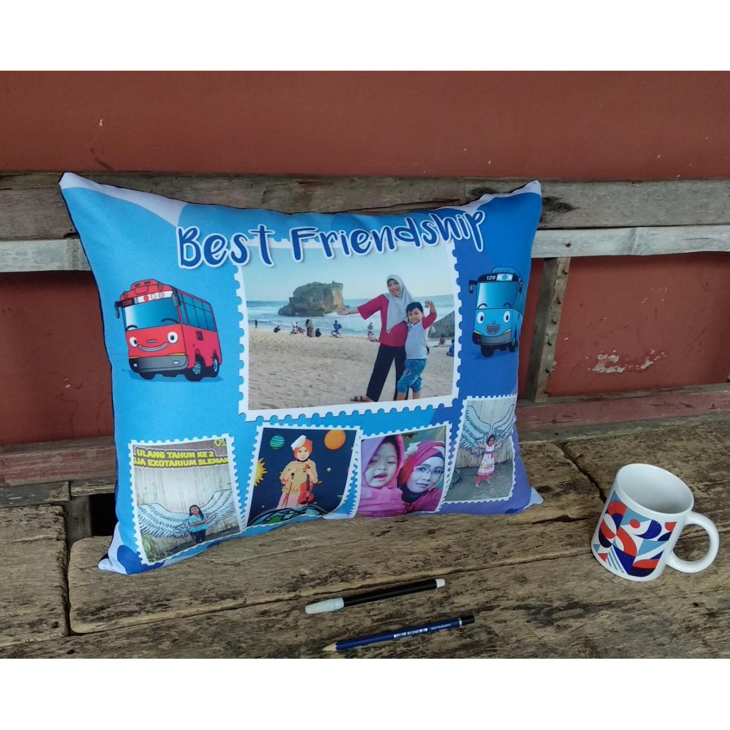 Jual Bantal Print untuk Kado Custom bisa pake foto dan nama | 40x50 cm ...
