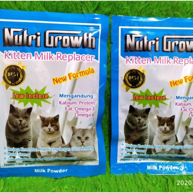 Jual Nutri Growth Susu Anak Kucing Low Lactose Kitten 1 sachet | Shopee ...