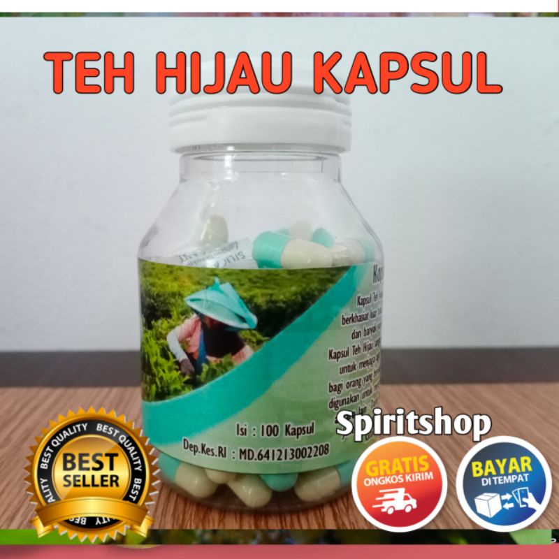 Jual Kapsul Teh Hijau Green Tea Sliming Tea Cap Pohon Kurma | Shopee ...