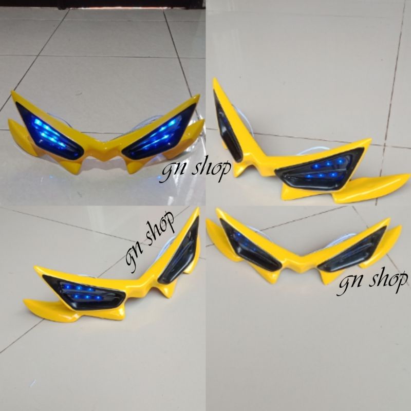 Jual winglet yamaha winglet aerox 155 old model kaca mata plus lamp ...