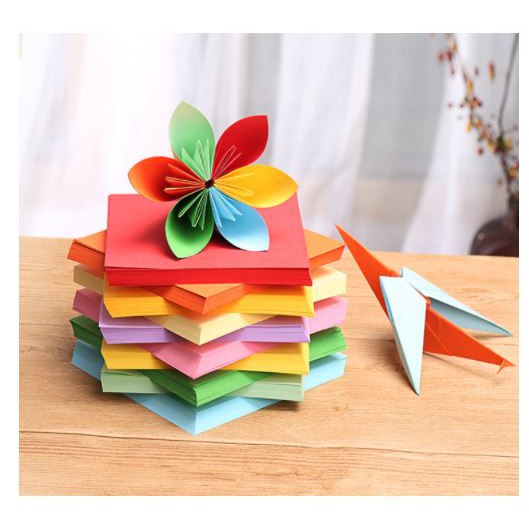 Jual Kertas Lipat Origami Sakura ( 10 x 10 ) Isi 100 Lembar | Shopee ...