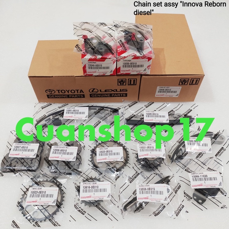 Jual TIMING CHAIN SET RANTAI KETENG INNOVA REBORN DIESE FORTUNER VRZ ...