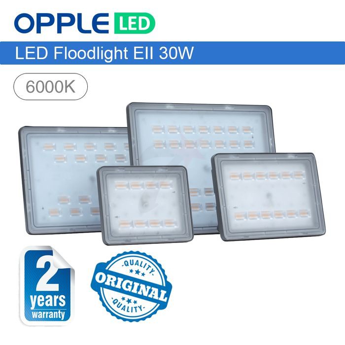 Jual Lampu Sorot Opple/LED Floodlight Opple 10/20/30/50/70 Watt GY GP 6000 K | Shopee Indonesia