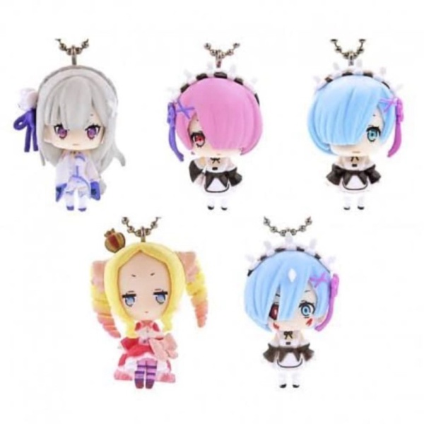 Jual Unik Gashapon Isekai Re Zero Another World Keychain Gacha Figure ...