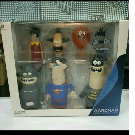 Jual DC Nation Aardman 5 Pack Batman Superman Robin Joker Catwoman DC ...