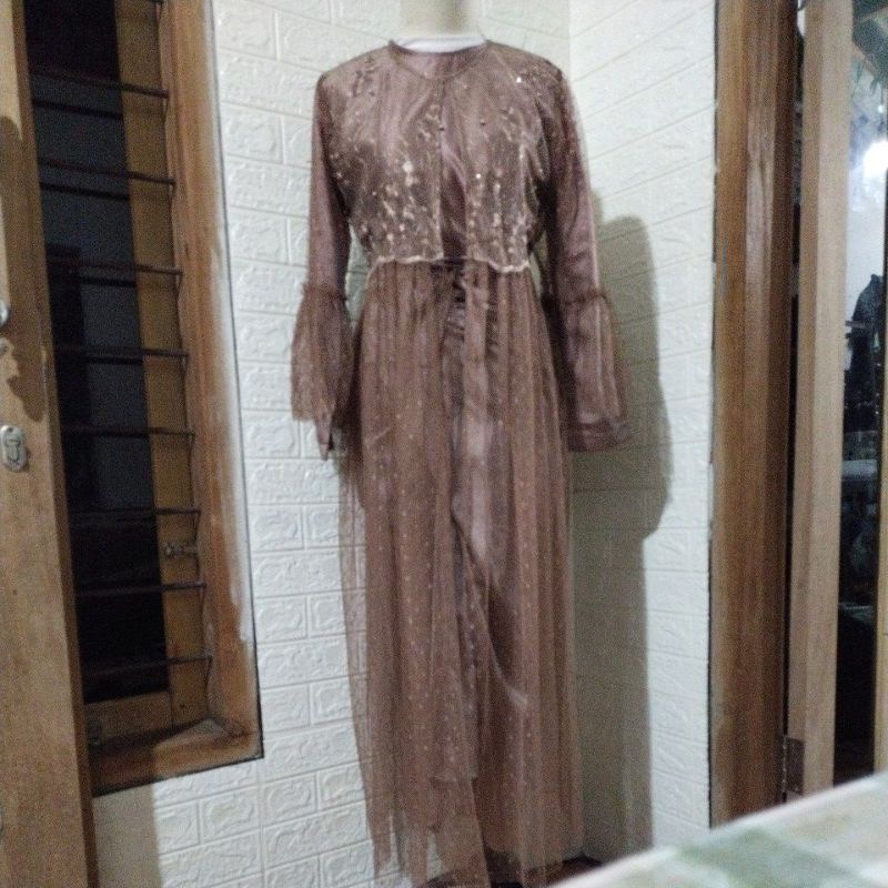 Jual Long outer brukat premium | Shopee Indonesia