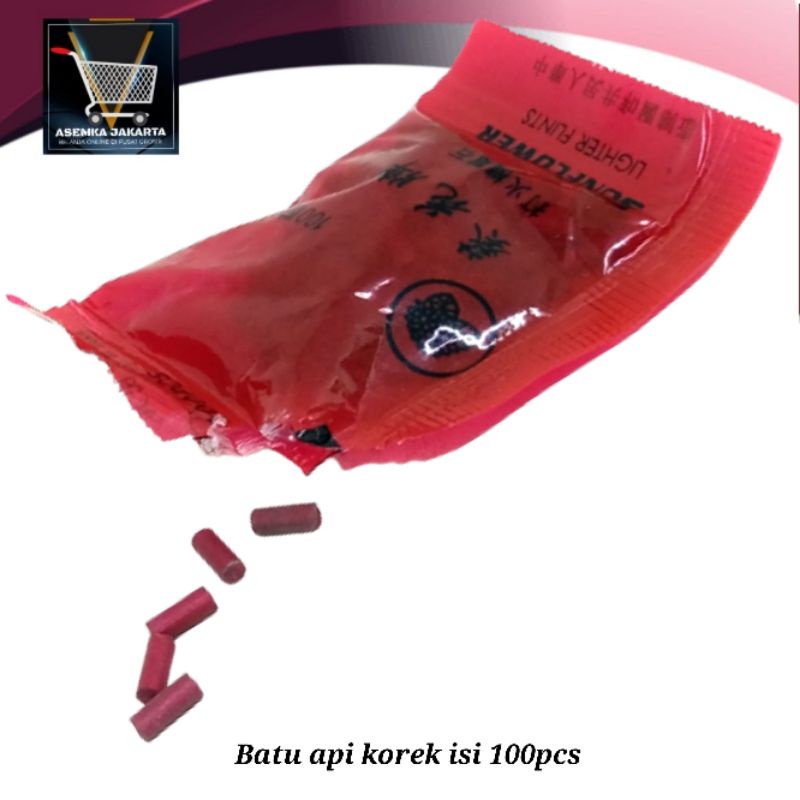 Jual [AJ] Batu Api Batu Korek untuk korek Gas dan Zippo isi 100pcs ...