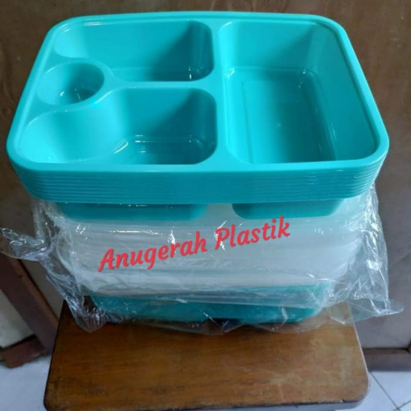 Jual Lunch Box Sekat 4 + Tutup Merek FIM HARGA 1 KARTON ISI 200 PCS ...