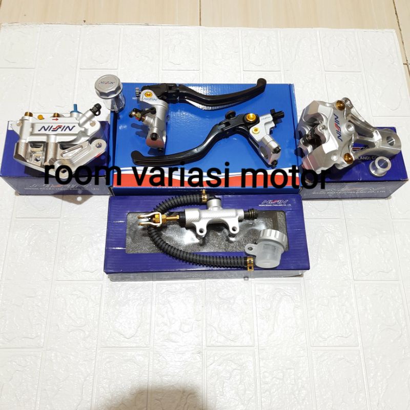 Jual PAKET PENGEREMAN MASTER REM PLUS KALIPER FULL SET DEPAN BELAKANG NINJA R NINJA RR NINJA 150 ...