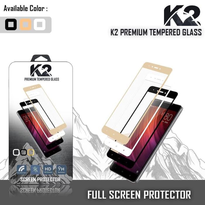 Jual Tempered Glass WARNA K2 PREMIUM FULL LAYAR LG K10 / HUAWEI P9 ...