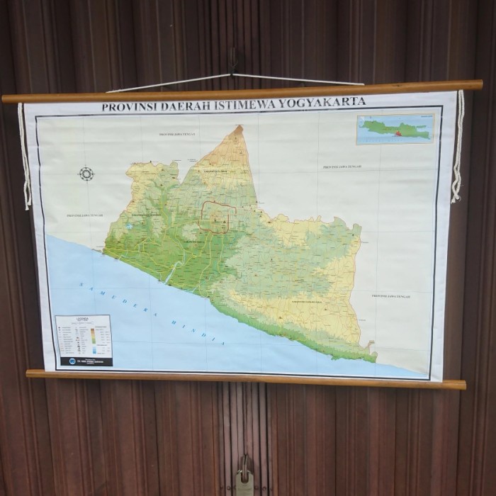Jual Peta Provinsi DI Yogyakarta (peta dinding) | Shopee Indonesia