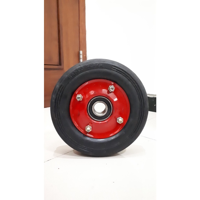 Jual NEW Roda Trolley Lori Ban Mati 8 inch Roda Troli Gerobak 8 ...