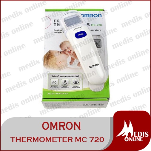 Jual omron forehead thermometer infrared mc 720 / termometer omron non ...