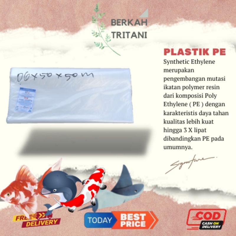 Jual Plastik Packing Ikan Roll GT Tebal 6 ( 50cm x50m) Khusus Plastik ...