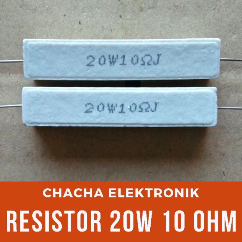 Jual RESISTOR 20 WATT 10 OHM | Shopee Indonesia