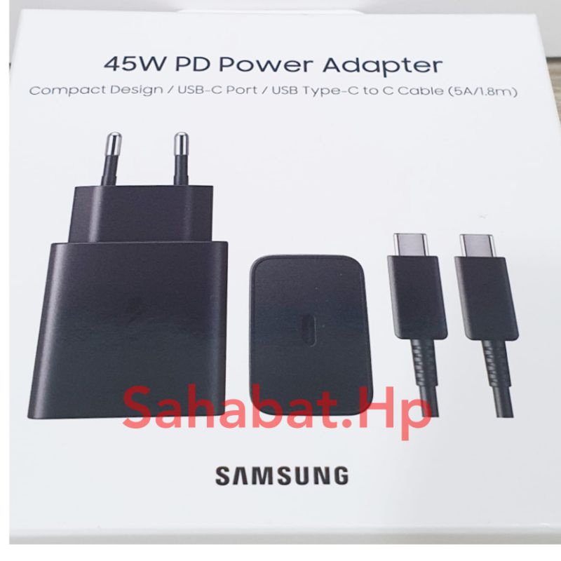 Jual Samsung Original Charger 45W Super Fast Charging Type C Casan Cas ...