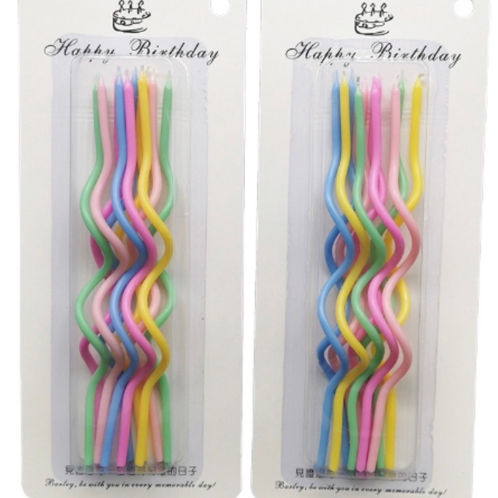 Jual Long Wave Spiral Candles / Spiral Candles Korean / Lilin Ulir ...