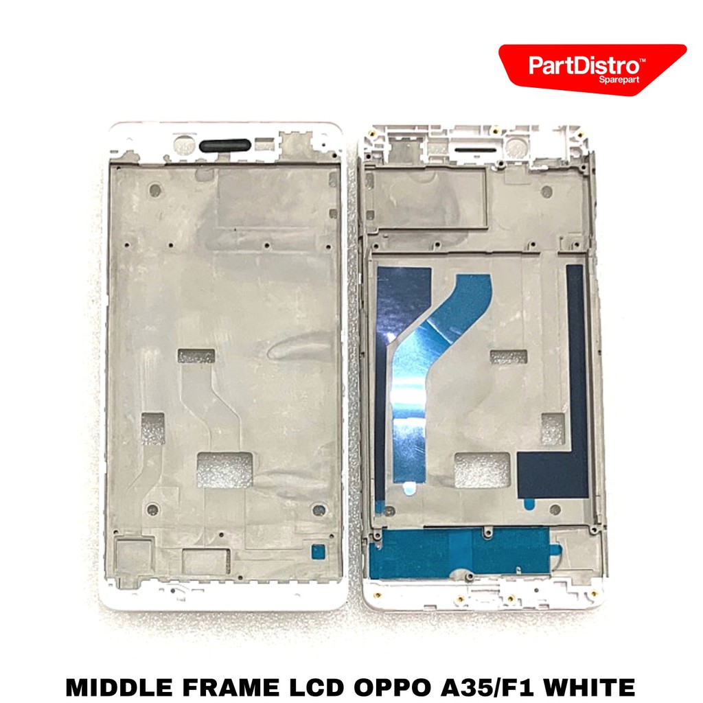 Jual MIDDLE FRAME LCD OPPO A35/F1 WHITE | Shopee Indonesia