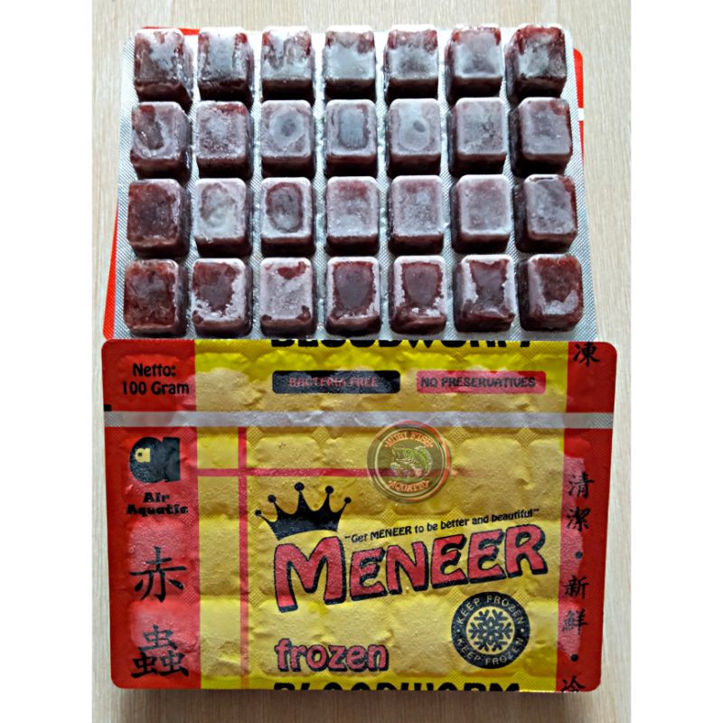 Jual CACING BEKU BLOODWORM MEENER CAPSUL - CACING DARAH - PAKAN IKAN ...